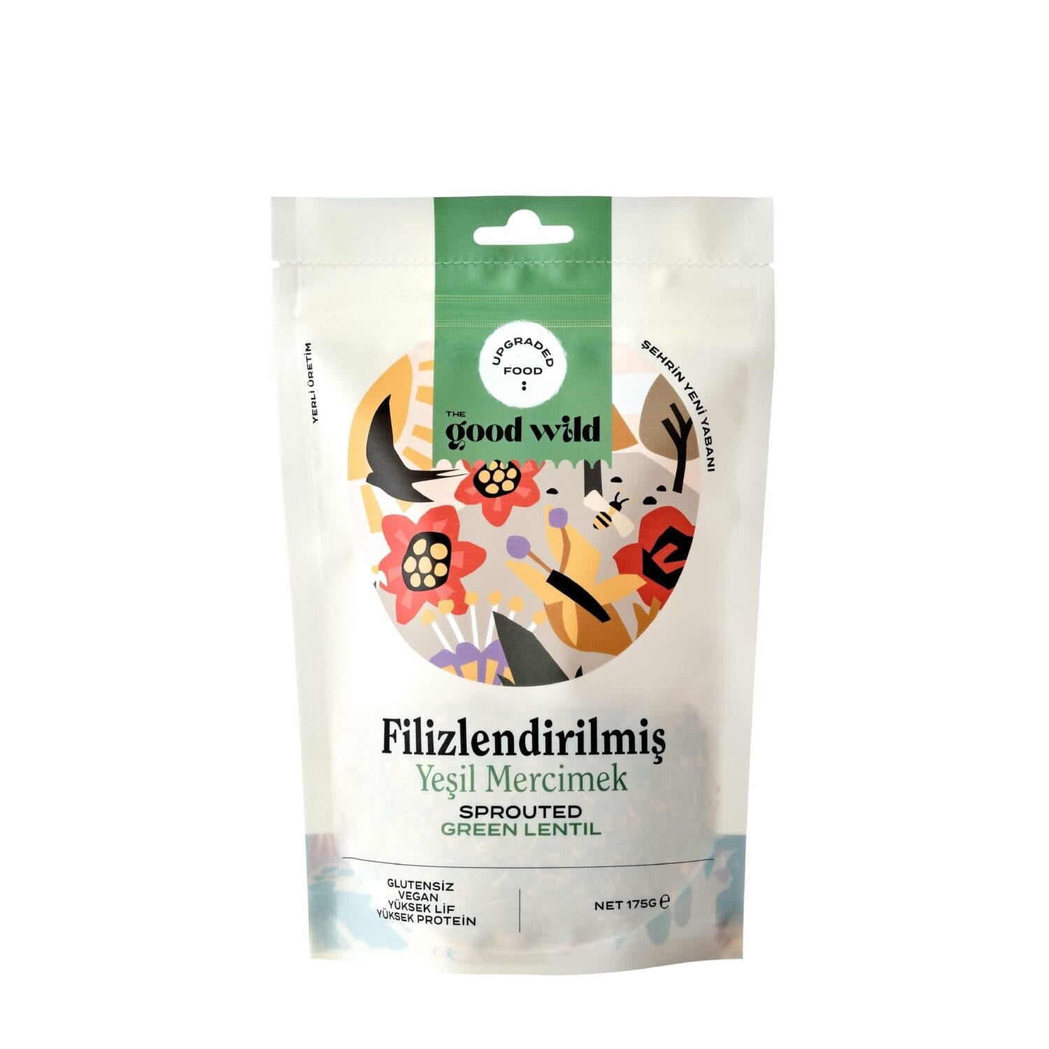 The Good Wild Filizlendirilmiş Yeşil Mercimek 175 g - DepoDone